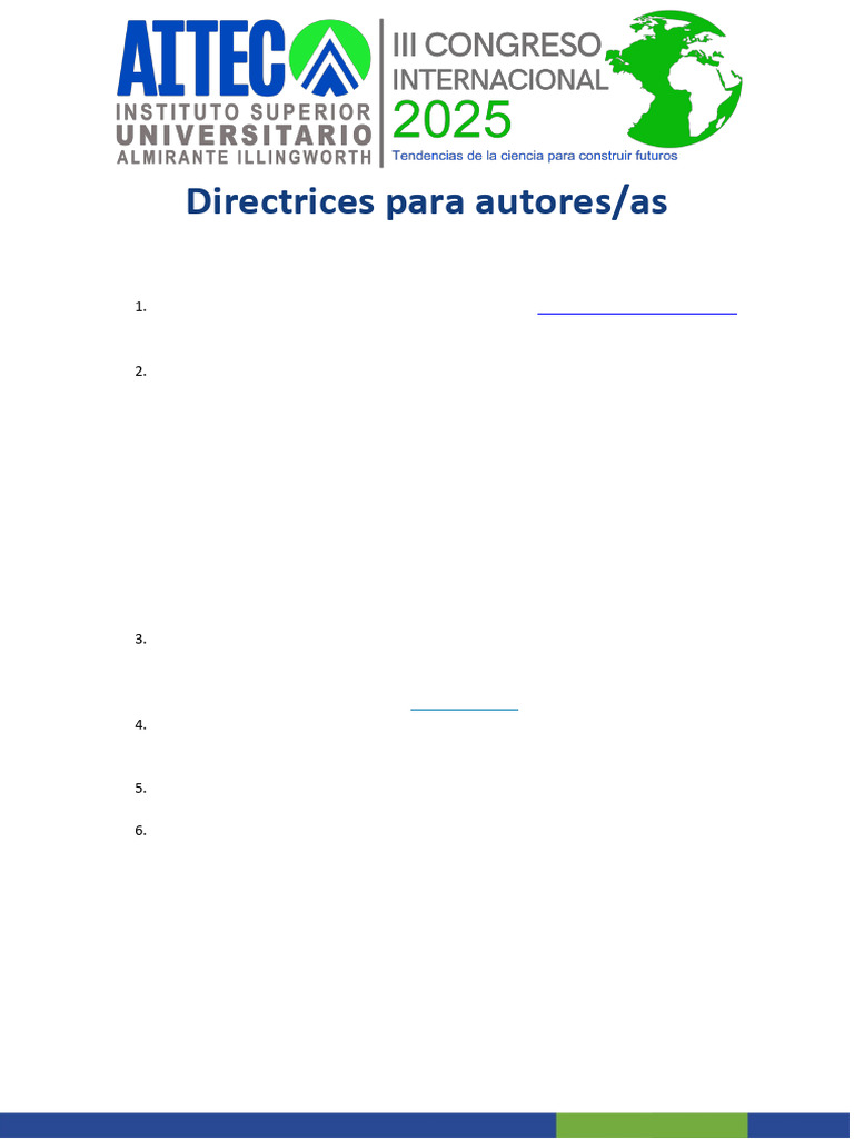 Directrices-autores-Congreso (1) .PDF - Crdownload | PDF