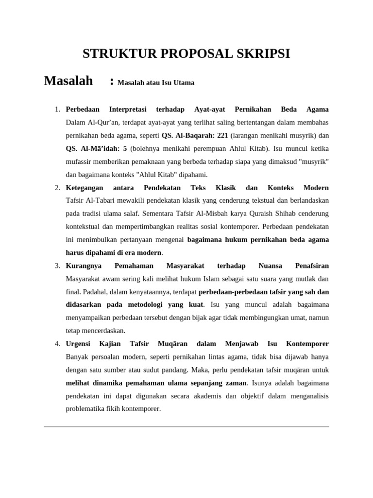 STRUKTUR PROPOSAL SKRIPSI 20-04-25 | PDF