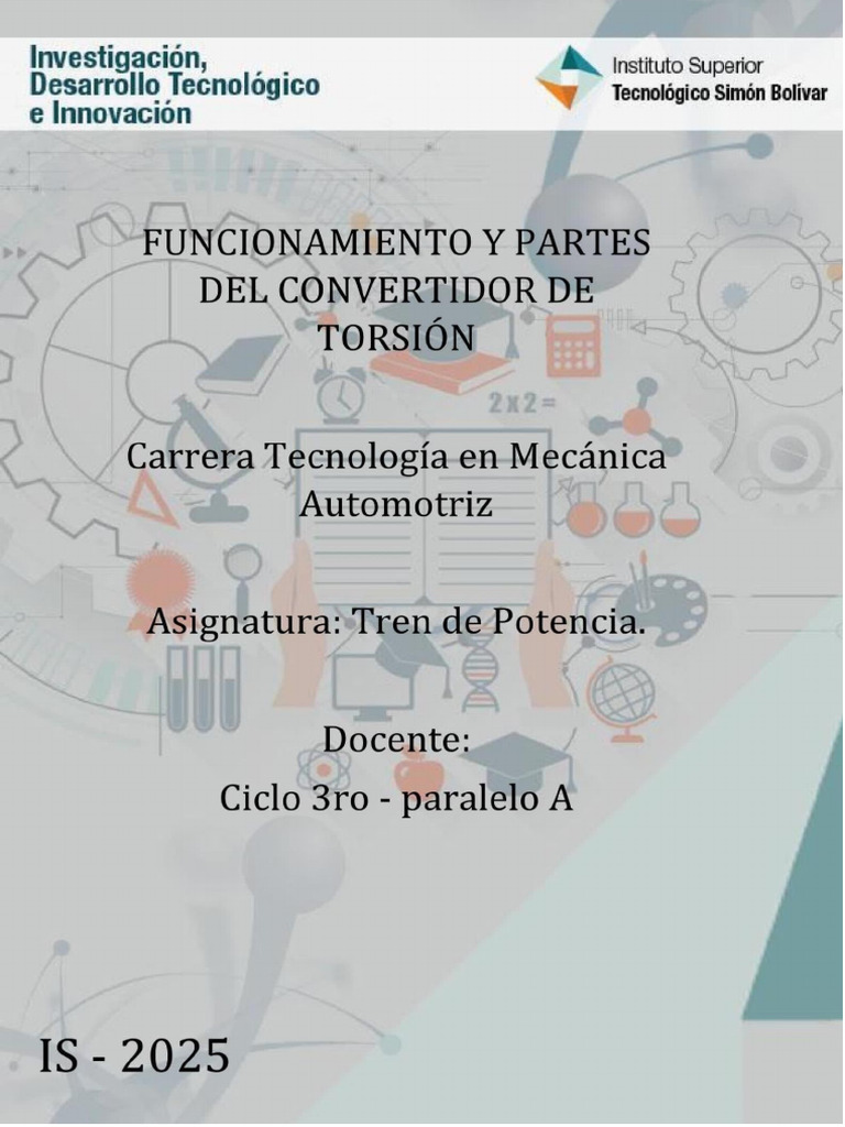 Informe Consolidado Tren de Potencian 3eroa | PDF | Turbina | Embrague
