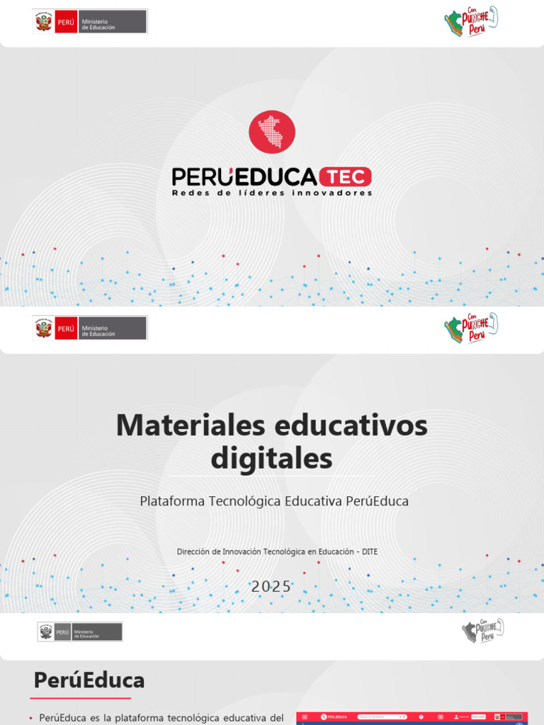 2 Materiales Educativos Perueduca | PDF | Aprendizaje