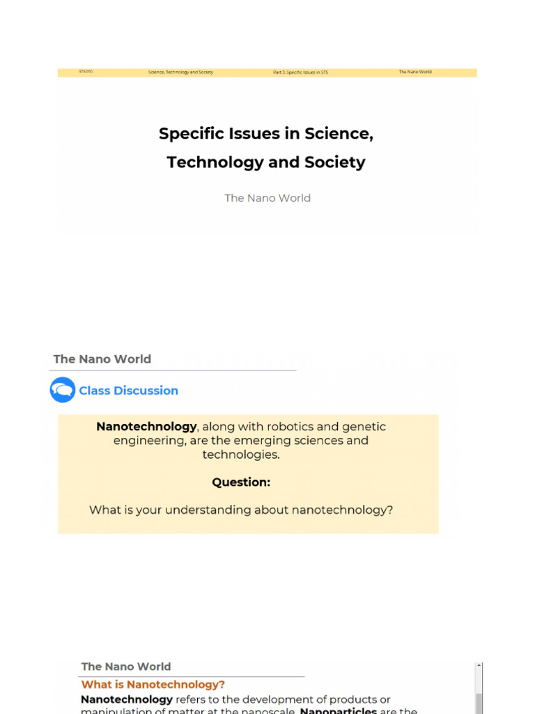 Chapter 4 Lesson 4 Nanotechnology | PDF