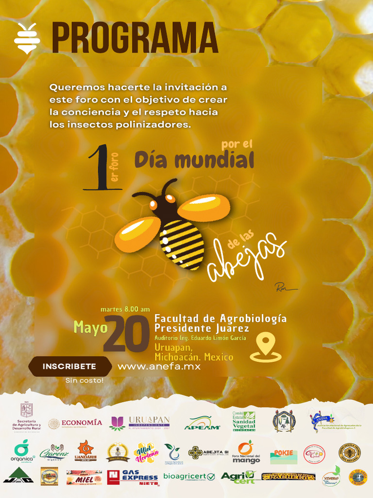 Programa 1er Foro pr Día Mundial de las Abejas | PDF | Apoidea | La cría de insectos