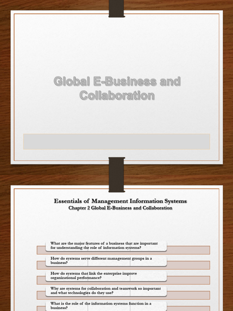 Pertemuan2 - Global E-Business & Collaboration | PDF | Business Process | Collaboration