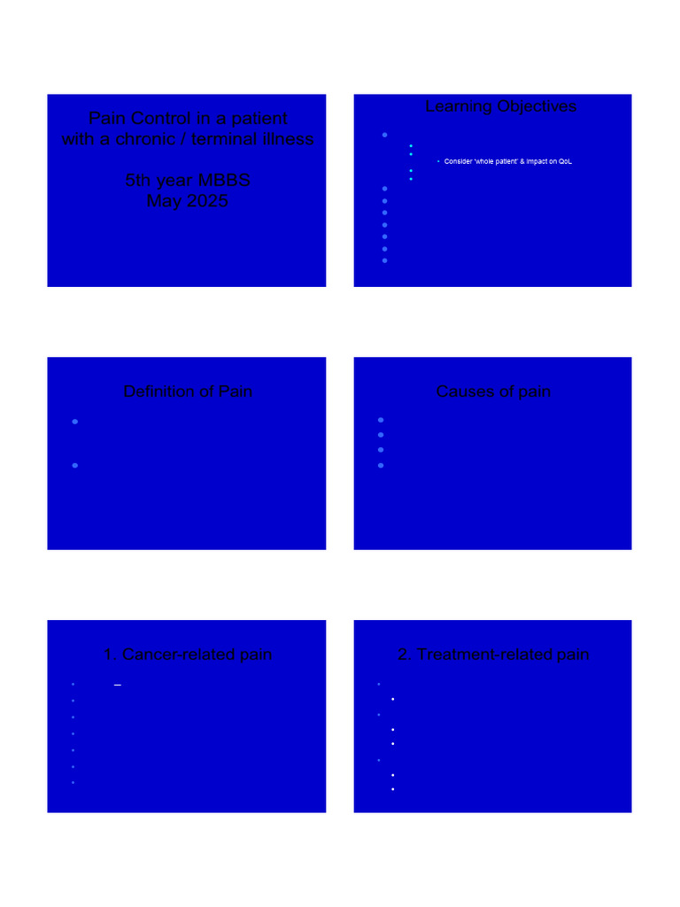 Pain 5th Year MBBS - 250519 - 233016 | PDF | Pain | Opioid