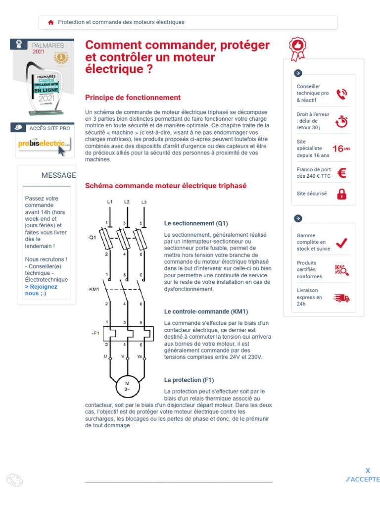 Protection et commande moteurs électriques | PDF | Biens manufacturés ...