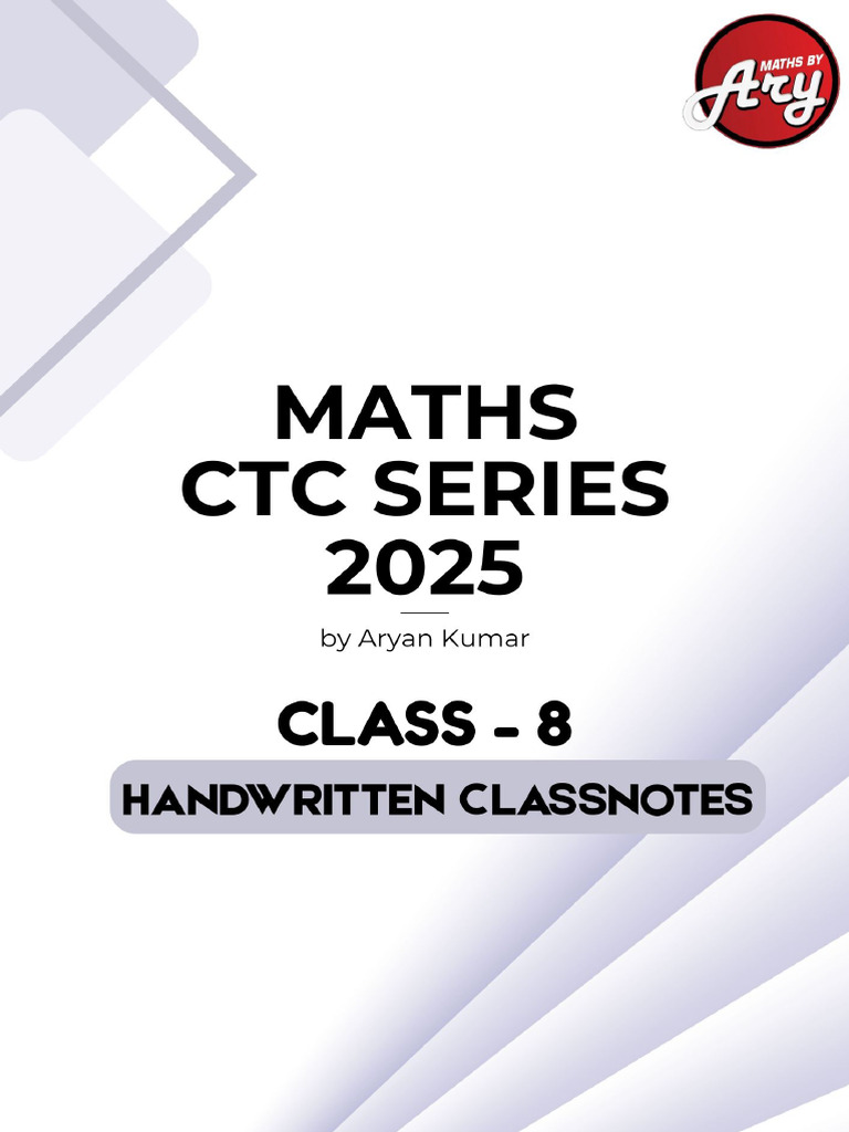 Class-8 - CTC 2025 | PDF