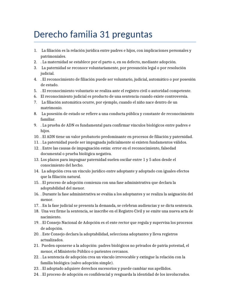 Filiacion - y - Adopcion - Listado - 30 - Edward - Zuniga 2 | PDF ...