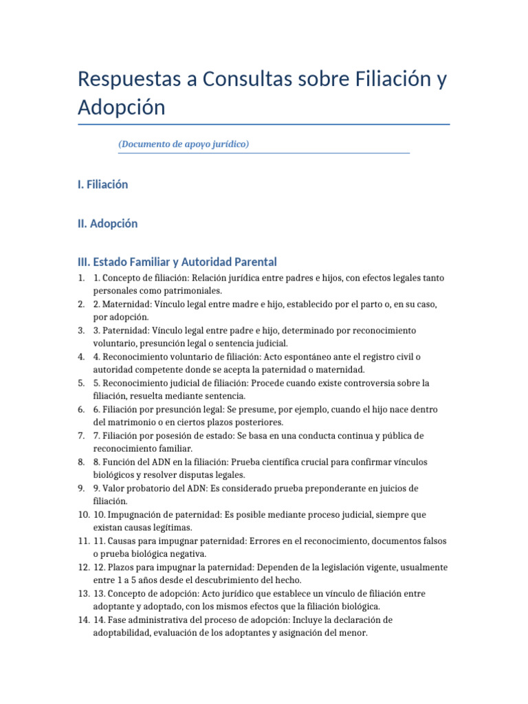 Filiacion y Adopcion Edward Zuniga | PDF | Adopción | Instituciones ...