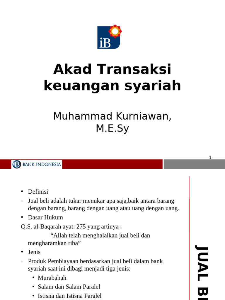 Akad Transaksi Syariah | PDF
