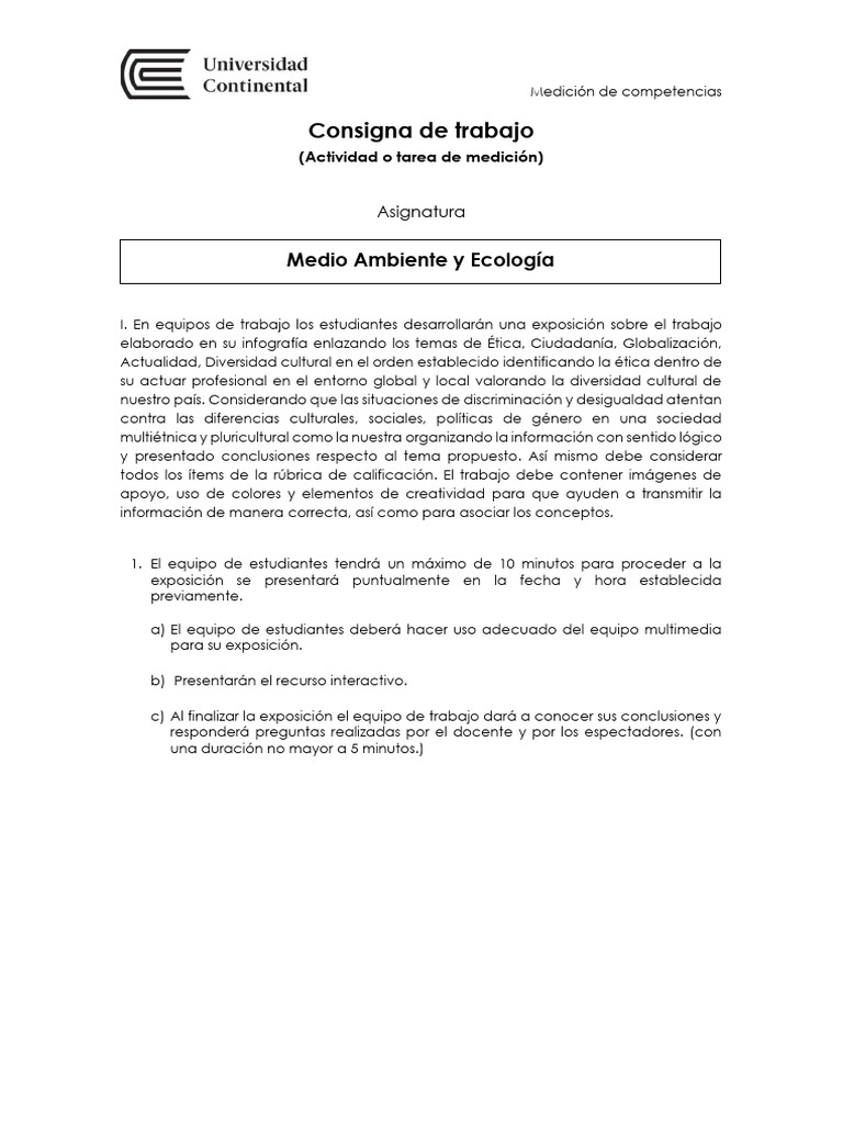 Consigna | PDF