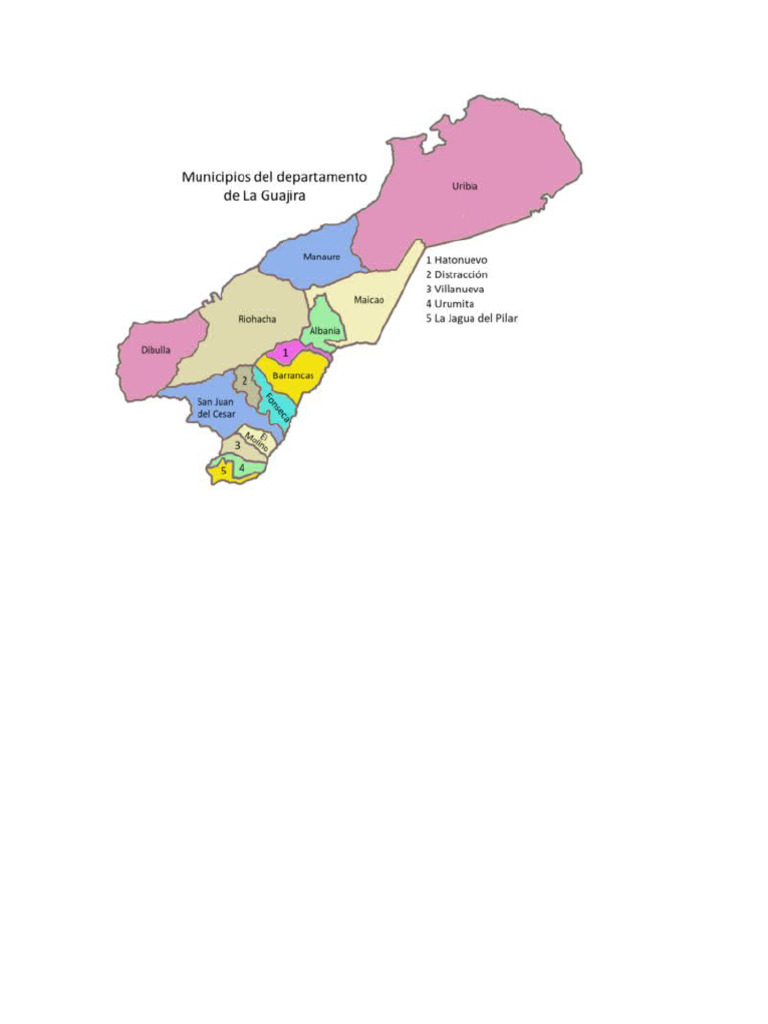 MAPOA DE LA GUAJIRA TAREA SOFI | PDF