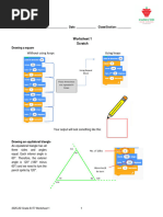 Creating Shapes in Scratch: 1. Tick The Correct Option | PDF