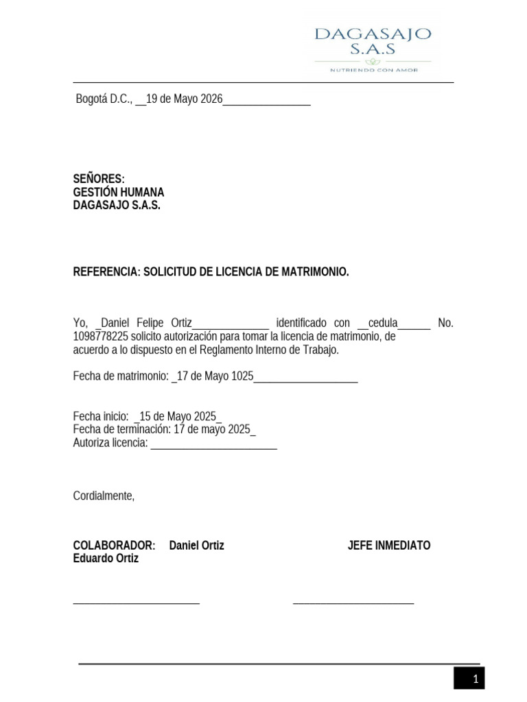 Solicitud de Compensatorio DGSJ | PDF