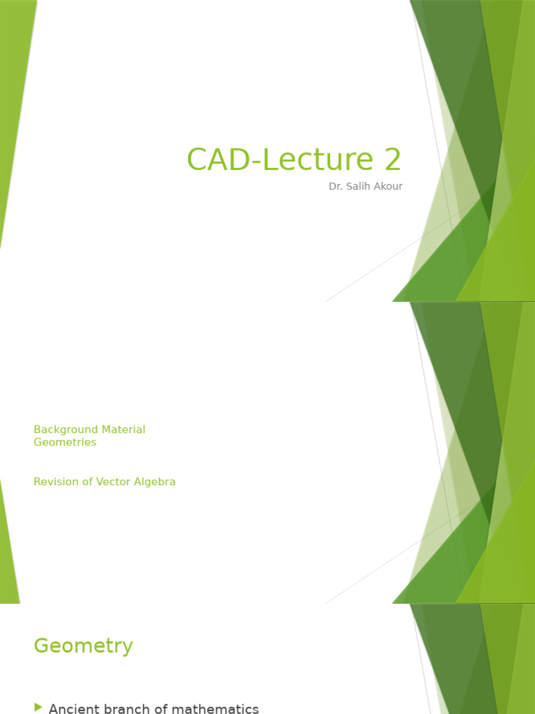 CAD-Topics 2 and 3 | PDF