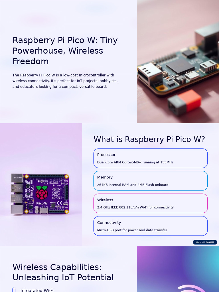 Raspberry Pi Pico W Tiny Powerhouse Wireless Freedom | PDF | Raspberry ...