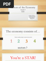 Grade 9 Economy Sectors Overview | PDF | Economies