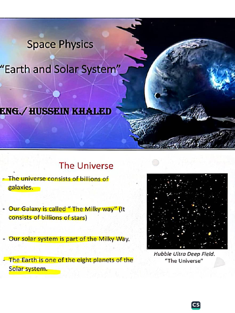 Earth and Solar System | PDF