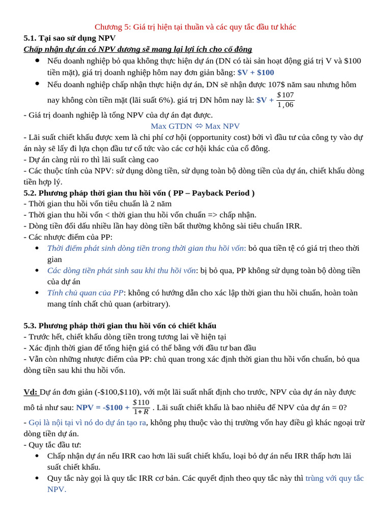 Chương 5 (TCDN) | PDF