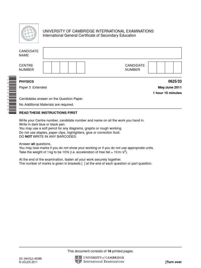 University of Cambridge International Examinations International ...