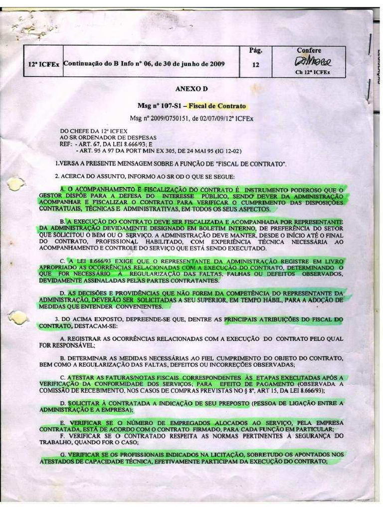 Legislação Fisc Contrato | PDF