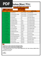 Class List for 2025-26 Session | PDF