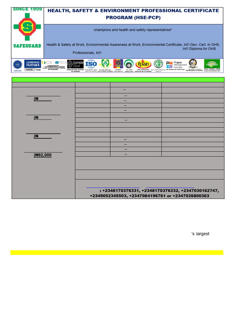 Hse-Pcp Course Details Vol4 V1-2025 | PDF | Distance Education ...