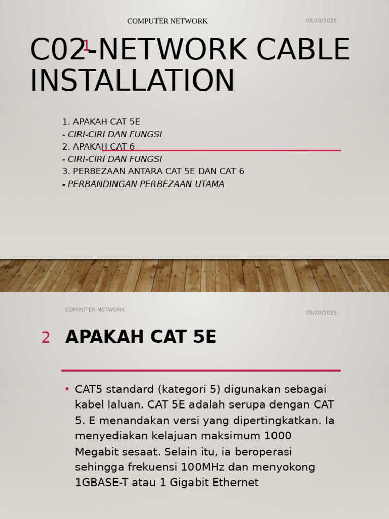 Jenis2 Kabel Rangkaian | PDF