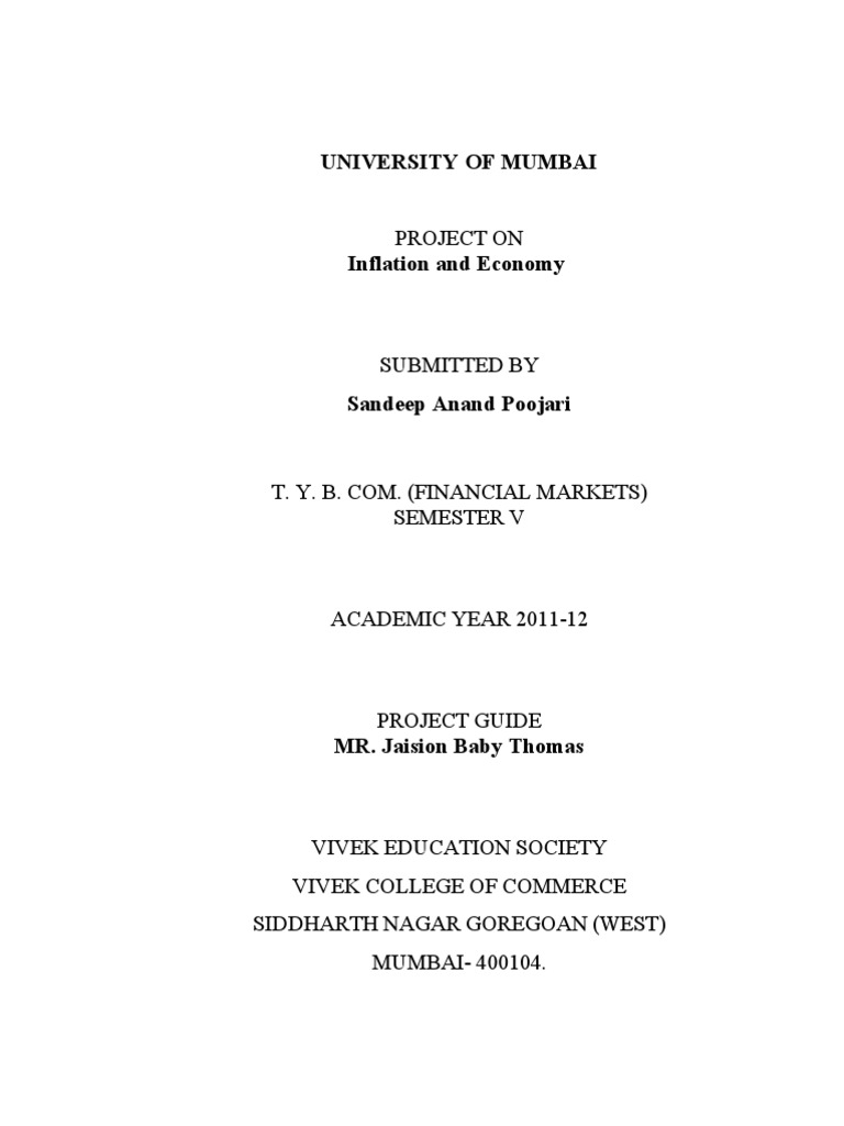 Format of Cover Page | PDF | Career & Growth | Business