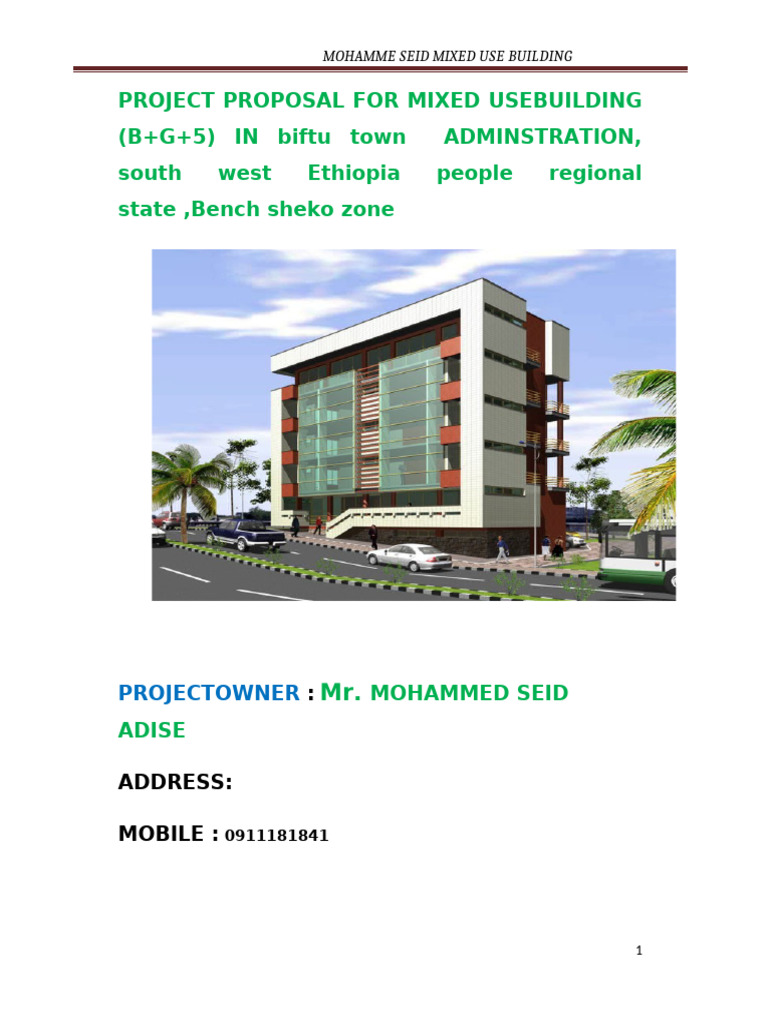 Mixed Use Building Mohammed Seid 1ll | PDF | Mixed Use Development | Taxes