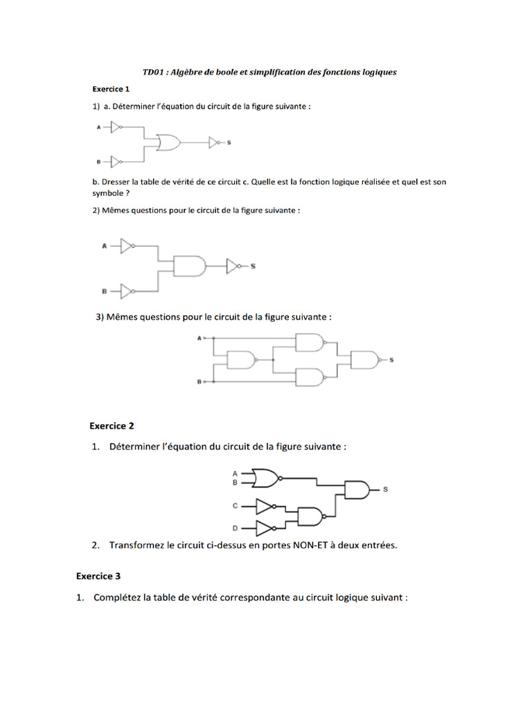 Automatisme Serie D'exercice 3 | PDF