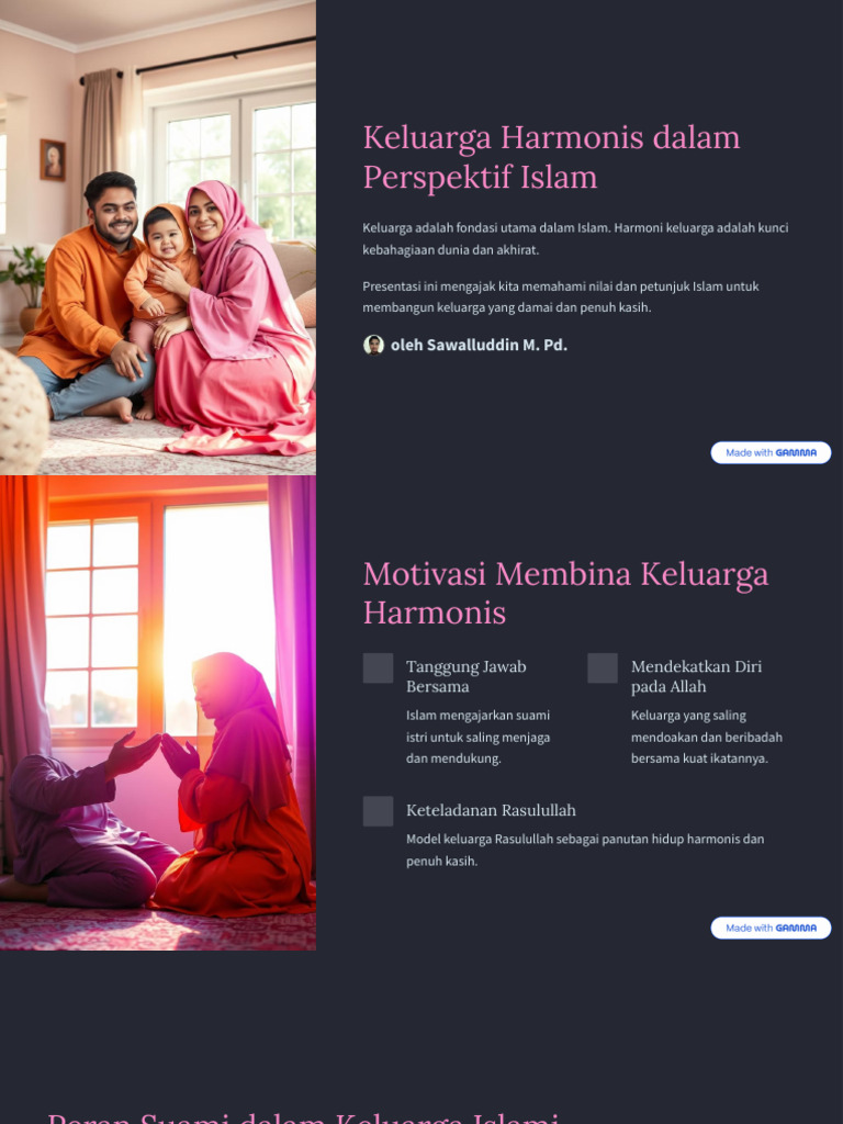 Keluarga Harmonis Dalam Perspektif Islam | PDF