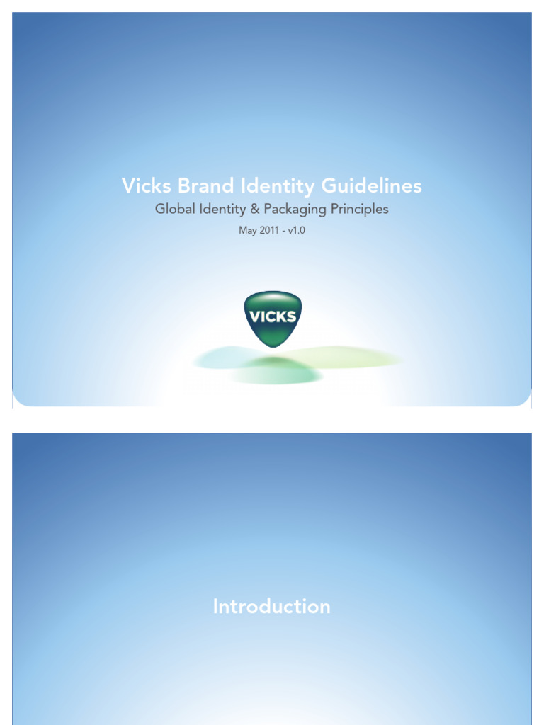 Vicks Brand Identity Guidelines | PDF | Brand