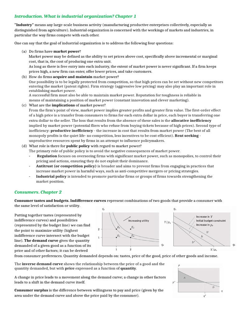 Understanding Industrial Organization Basics | PDF | Monopoly ...