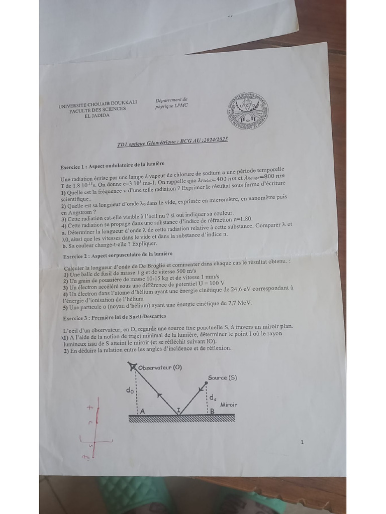 TD Physique s2 | PDF