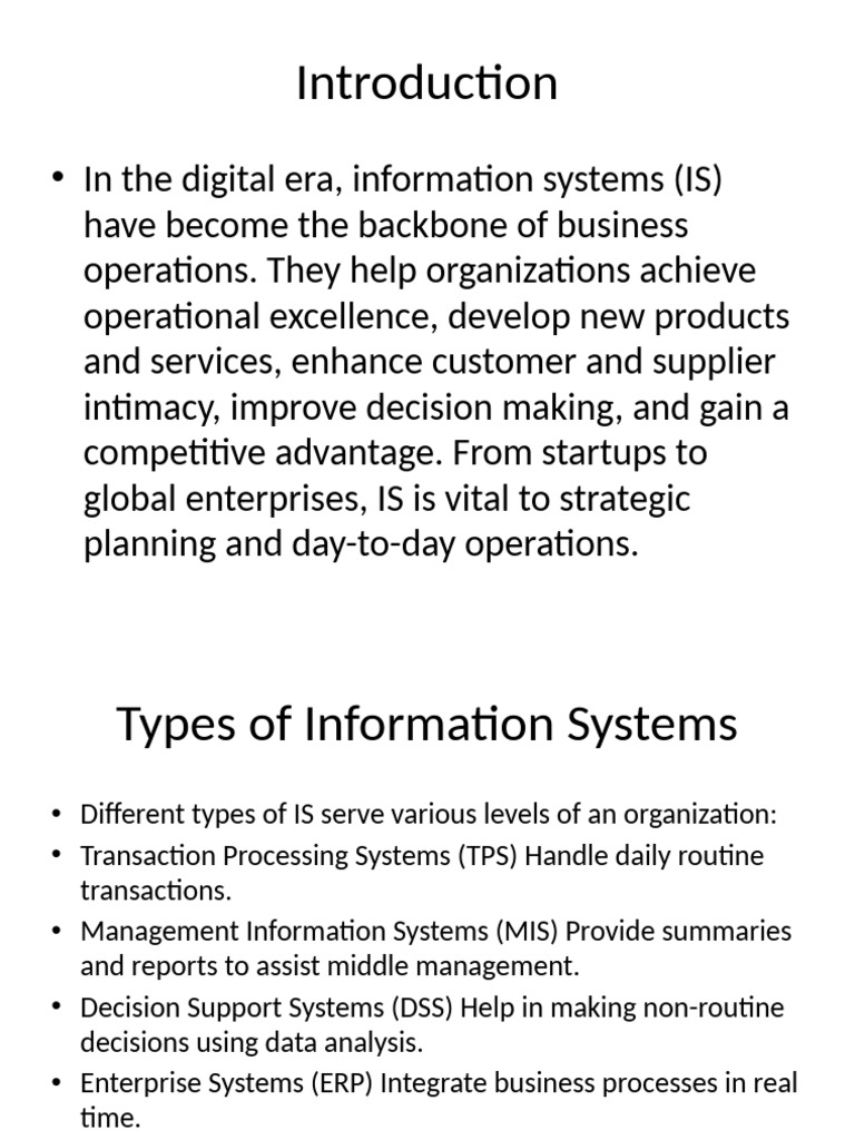 Information_Systems_Presentation_Detailed | PDF | Supply Chain Management | Supply Chain