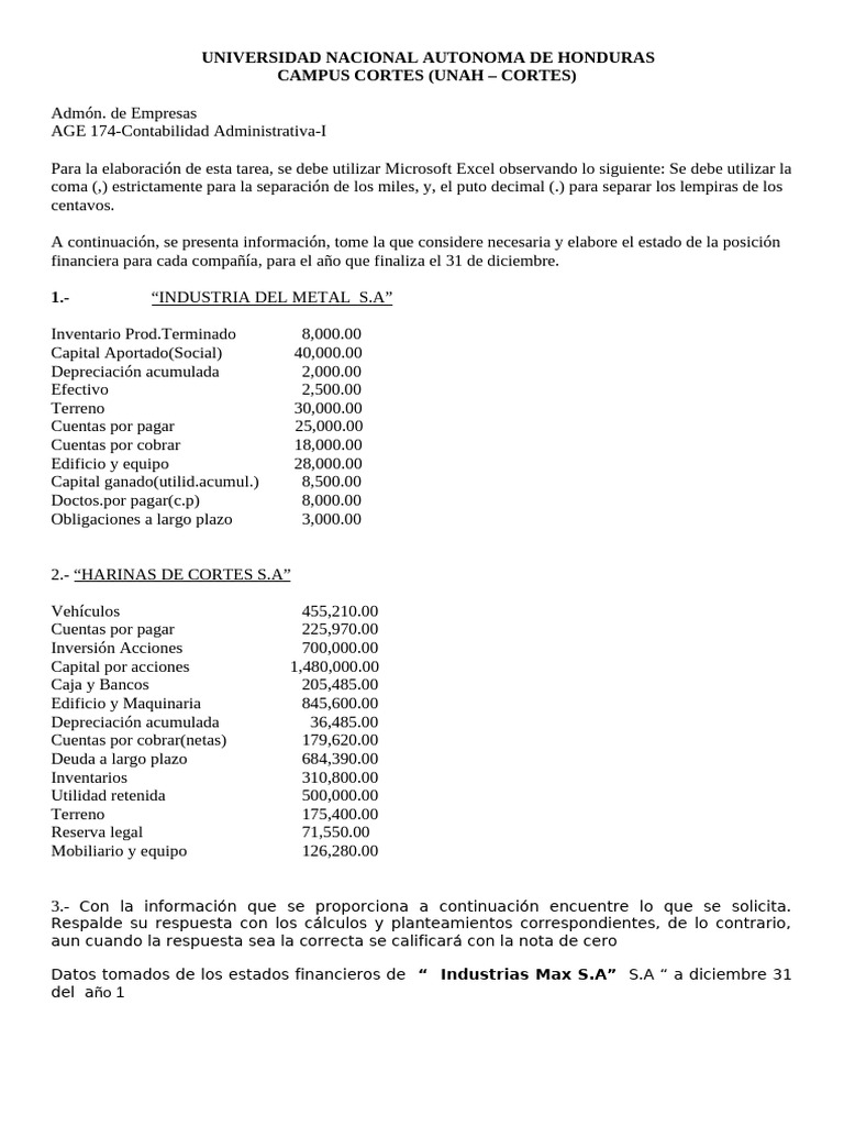 Ejercicios Valorados Estados Financieros | PDF | Depreciación | Estado financiero