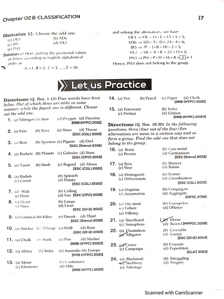 Class 7th Reasoning | PDF
