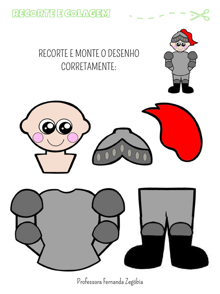 Atividades de Recorte e Colagem Infantil | PDF