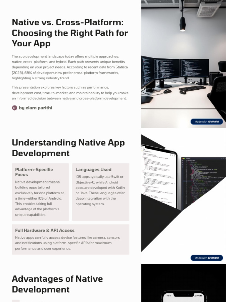 Native Vs Cross Platform Choosing The Right Path For Your App | PDF | Mobile App | Cross ...