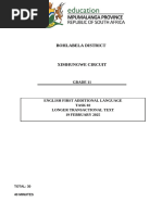 Grade 8 Transactional Writing Topics | PDF | Foreign Language Studies