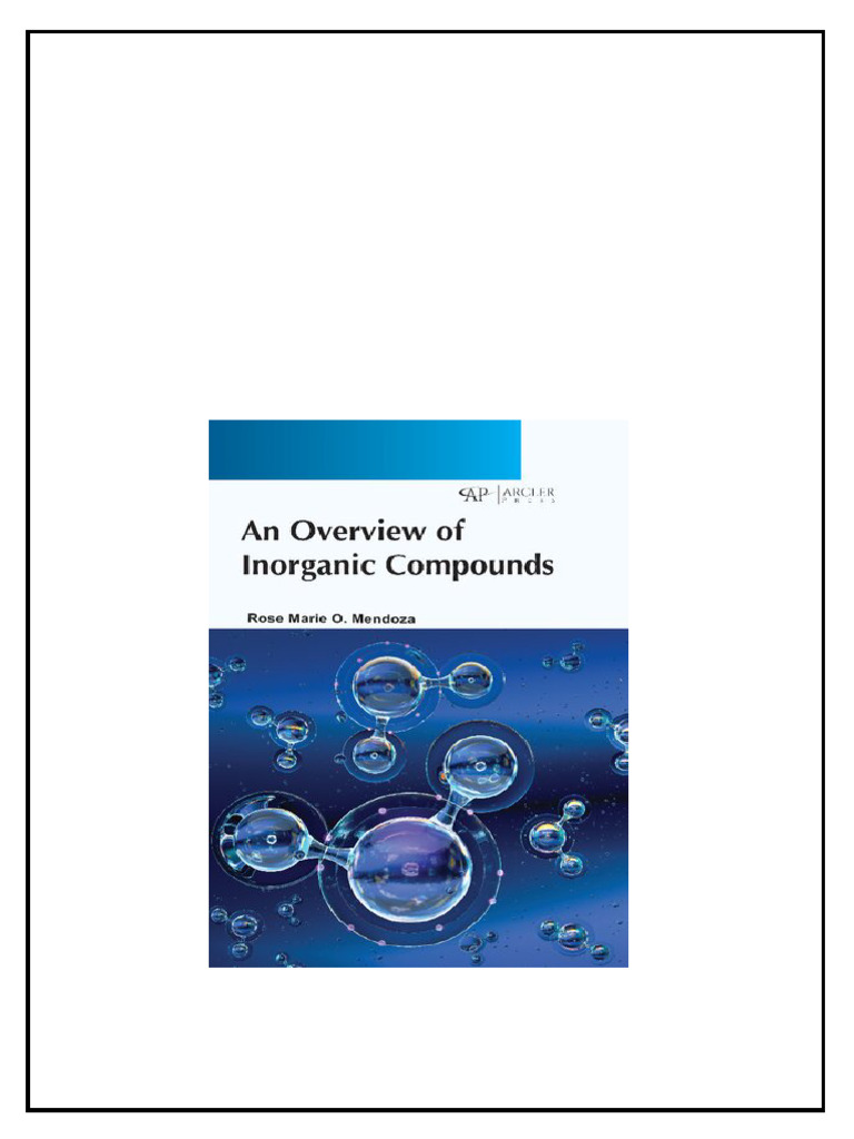 An Overview Of Inorganic Compounds Mendoza Rmo download | PDF ...