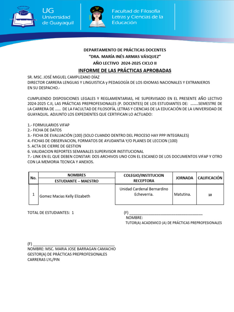 9. INFORME FINAL TUTOR ACADEMICO PPP 2024_edited | PDF