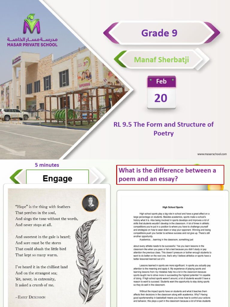 1 - Forms and Structure of Poems | PDF | Poetry | Sonnets