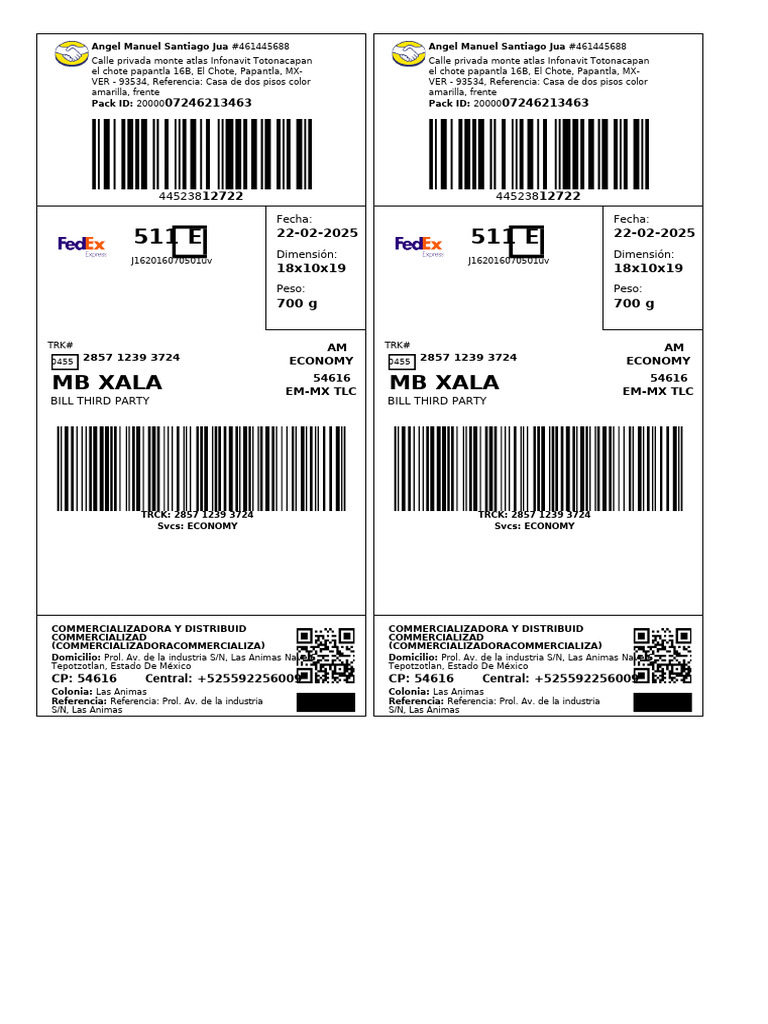 Shipment Labels 250226194452 | PDF