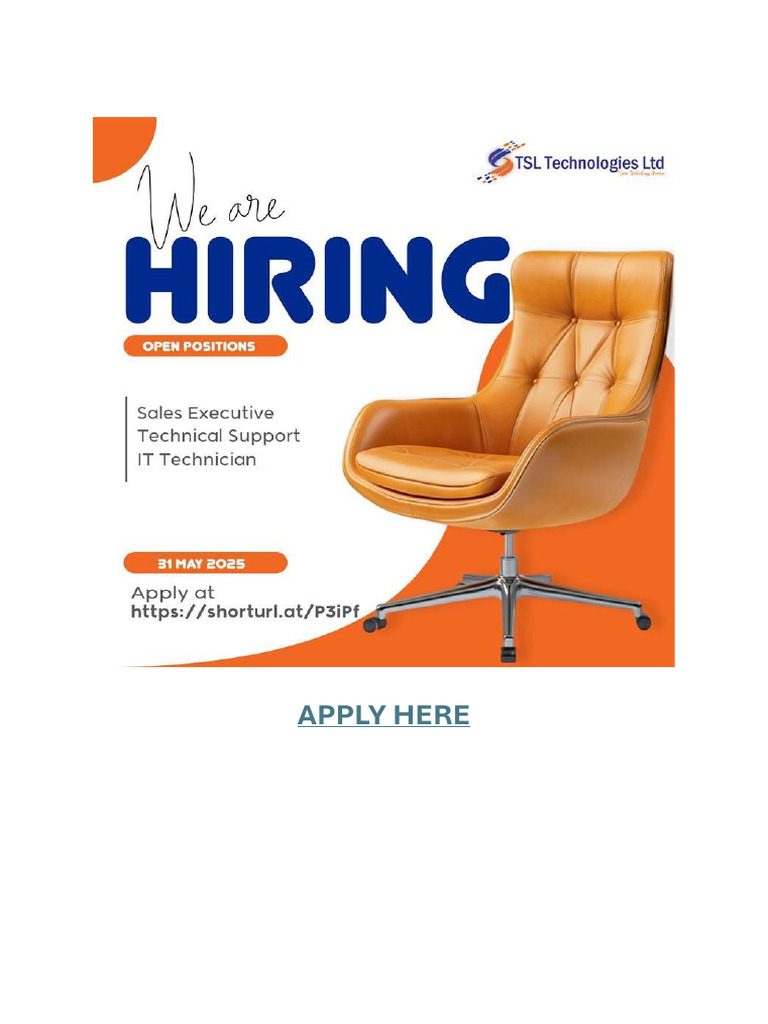 TSL Technologies Vacancies | PDF