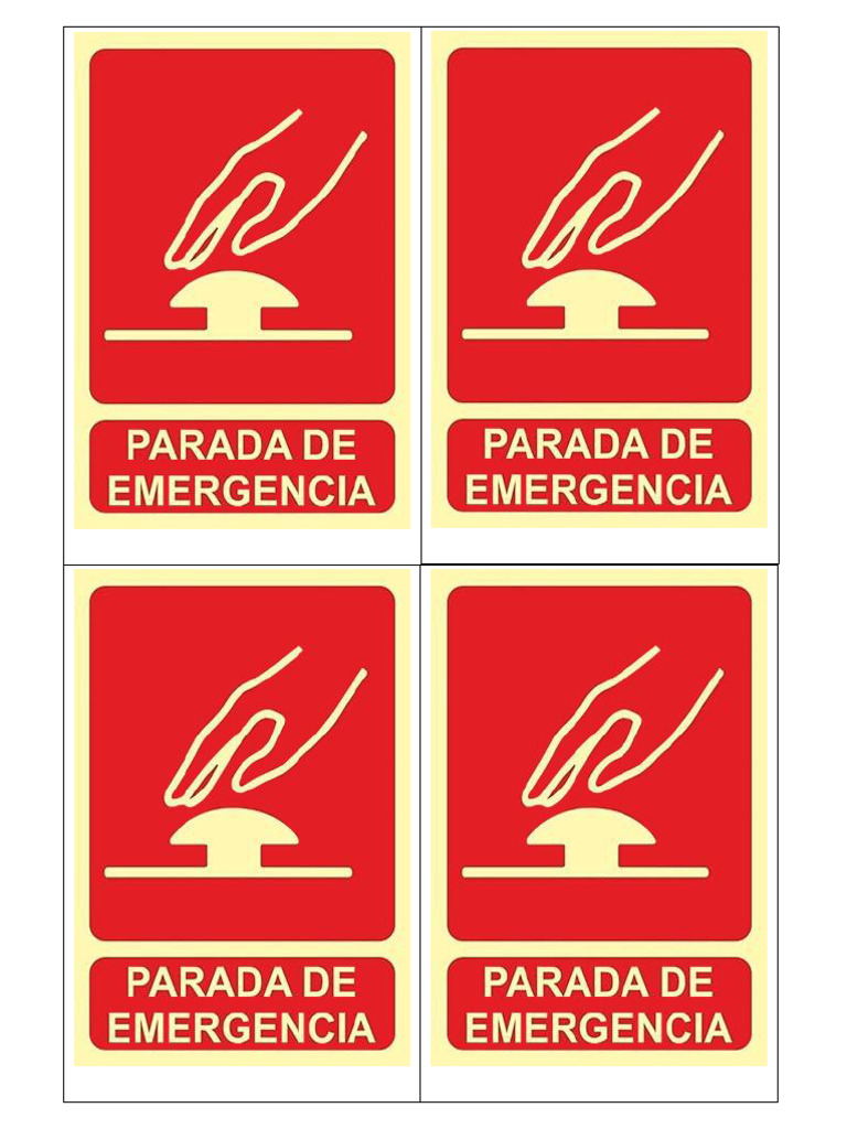 Señalizacion Parada de Emergencia | PDF