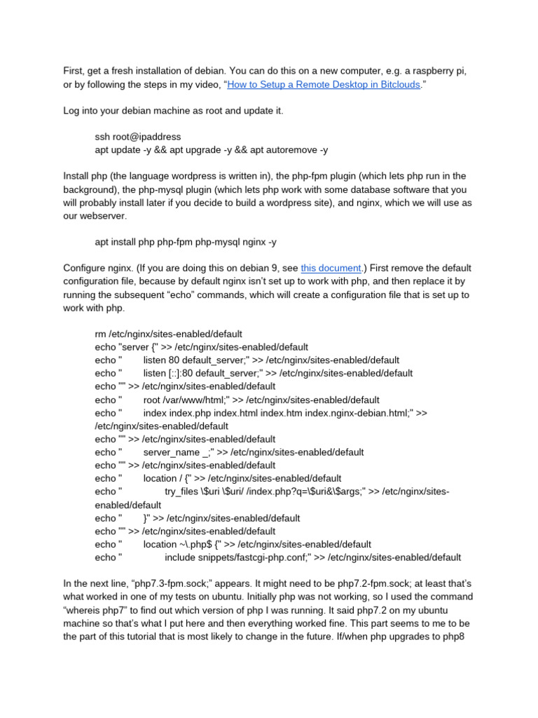 How To Setup A Tor Website | PDF | World Wide Web | Internet & Web