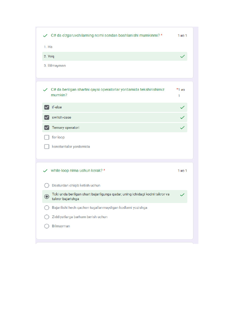 Dotnet Dastlabki Dars Mashg'Ulotlari | PDF