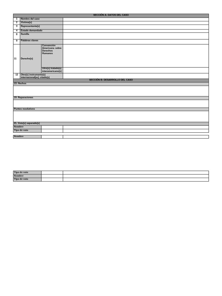 Ficha Técnica en Blanco | PDF | Justicia | Crimen y violencia