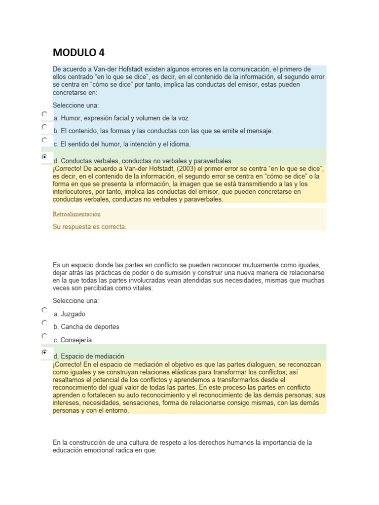 Modulo 4 | PDF | Comunicación | Comunicación no verbal